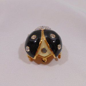 Joan Rivers | Jewelry | Vintage Joan Rivers Black Ladybug Brooch | Poshmark